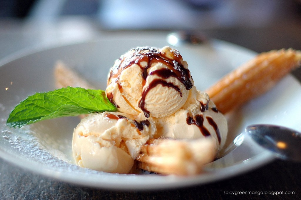 Churros con Helado